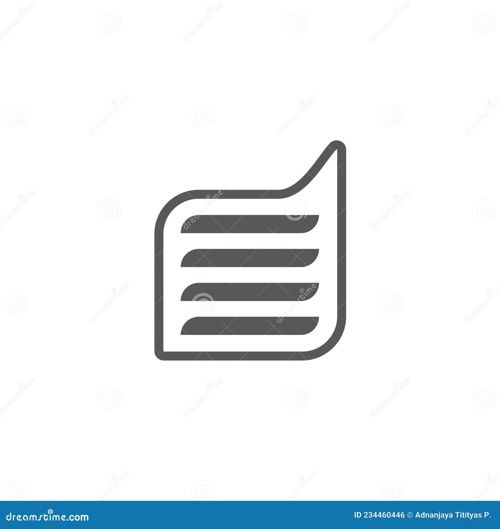 Letter D Text Paper Education Symbol Logo Vector Stock Vector ...