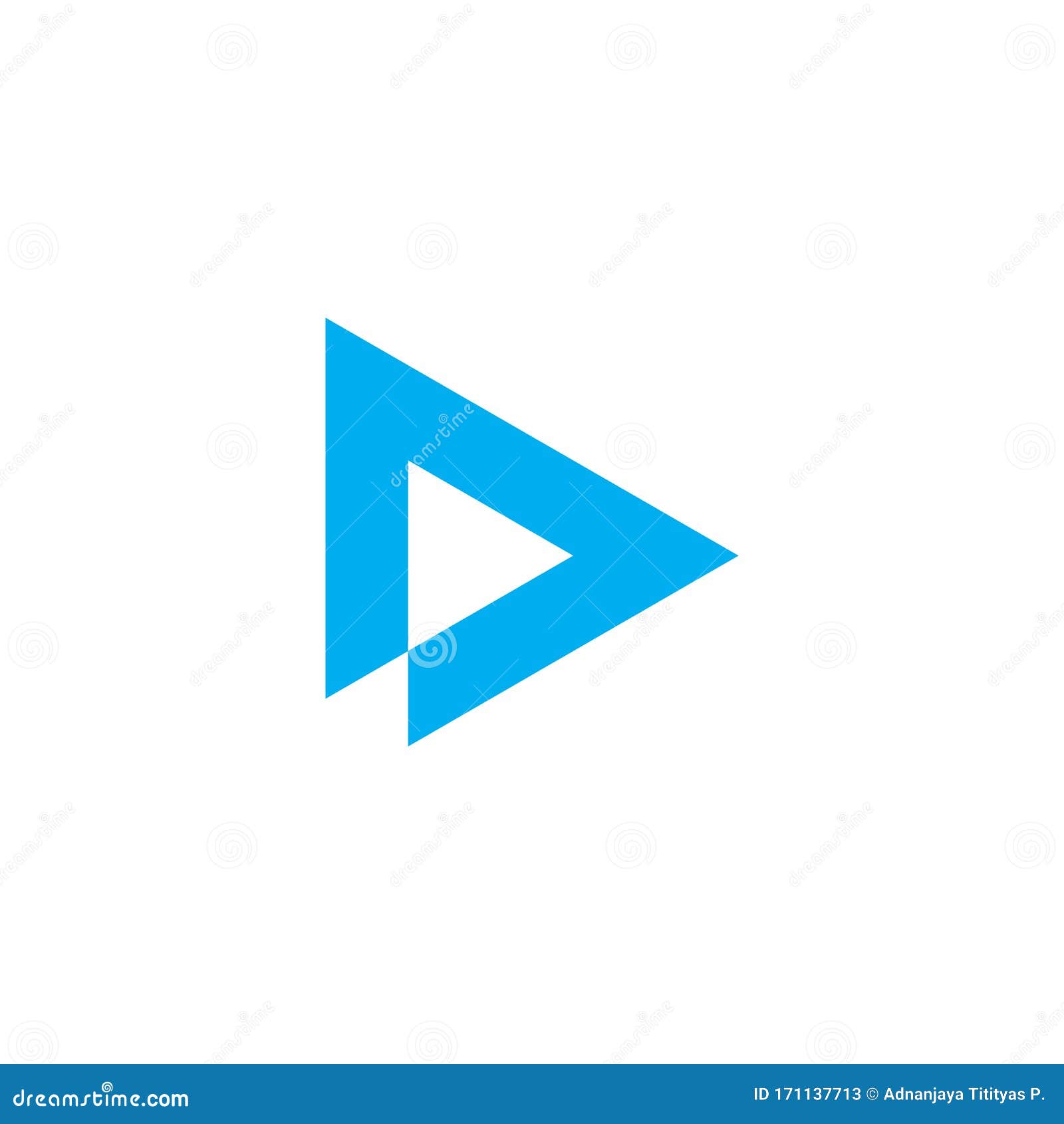 Letter D Triangle Delta Logo Vector Stock Vector - Illustration of ...