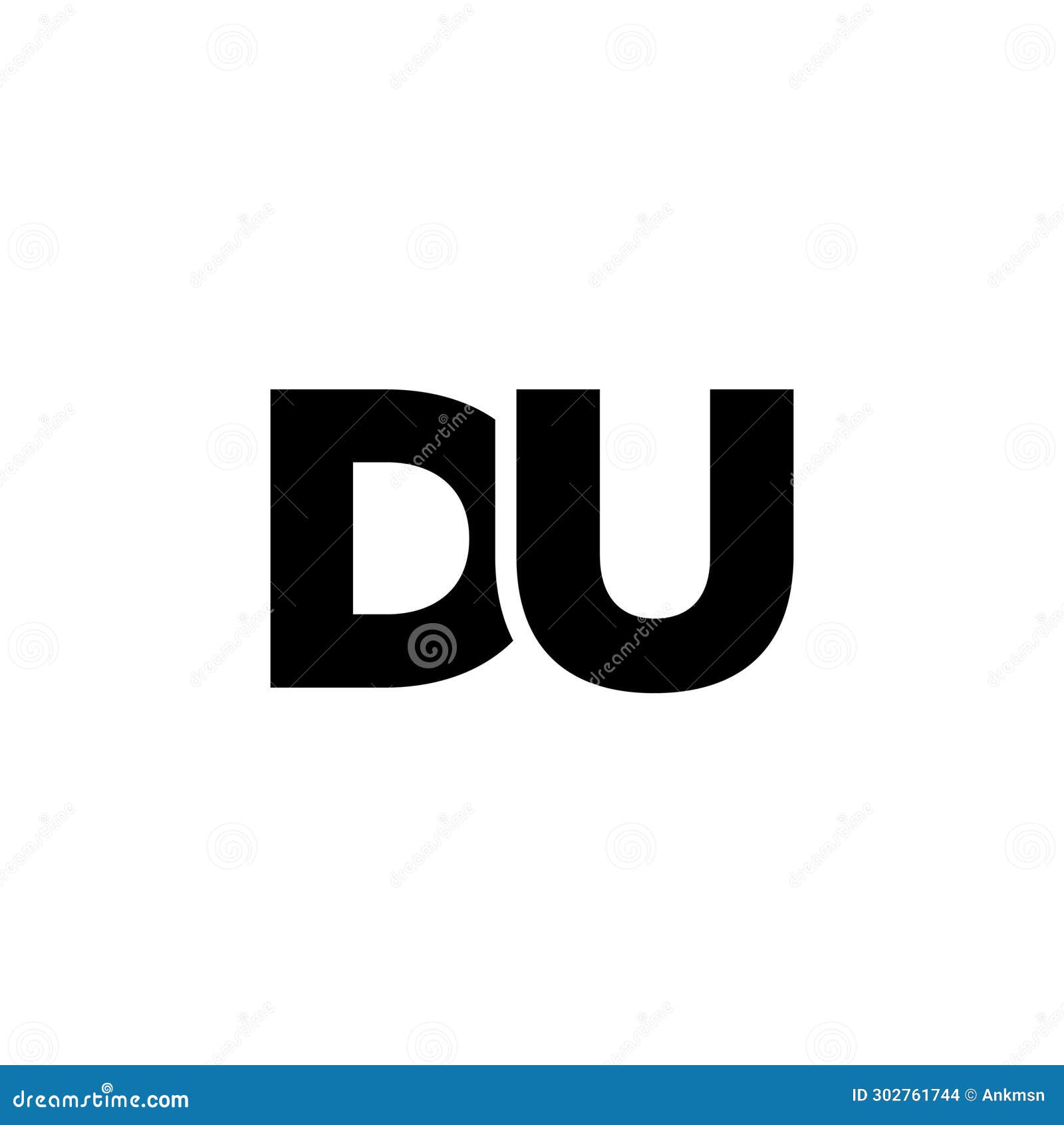 Letter D And U, DU Logo Design Template. Minimal Monogram Initial Based ...