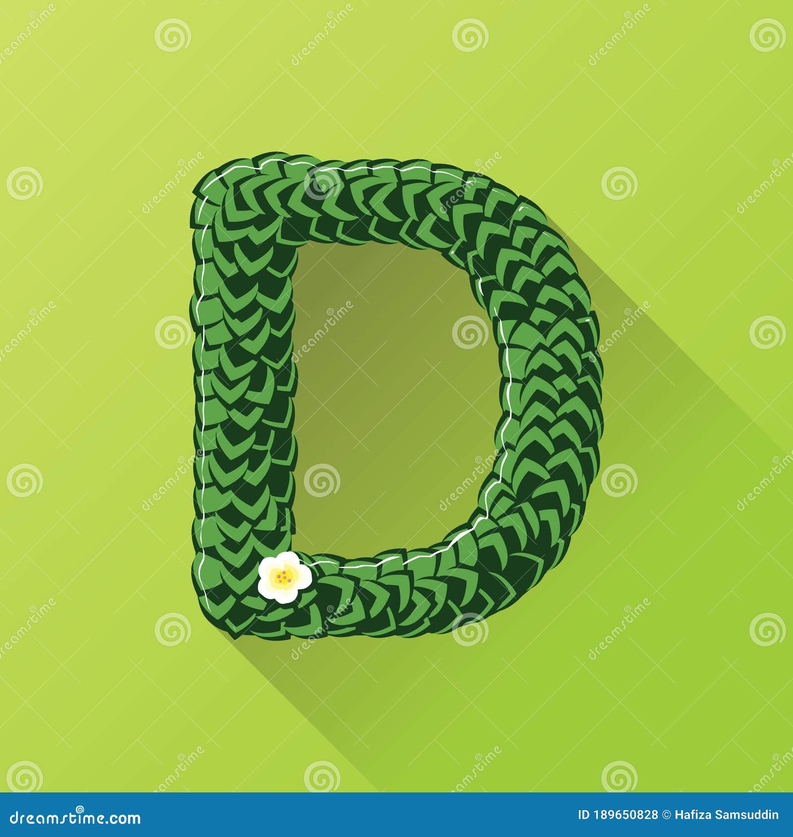 Letter D. Vector Illustration Decorative Design Stock Vector ...