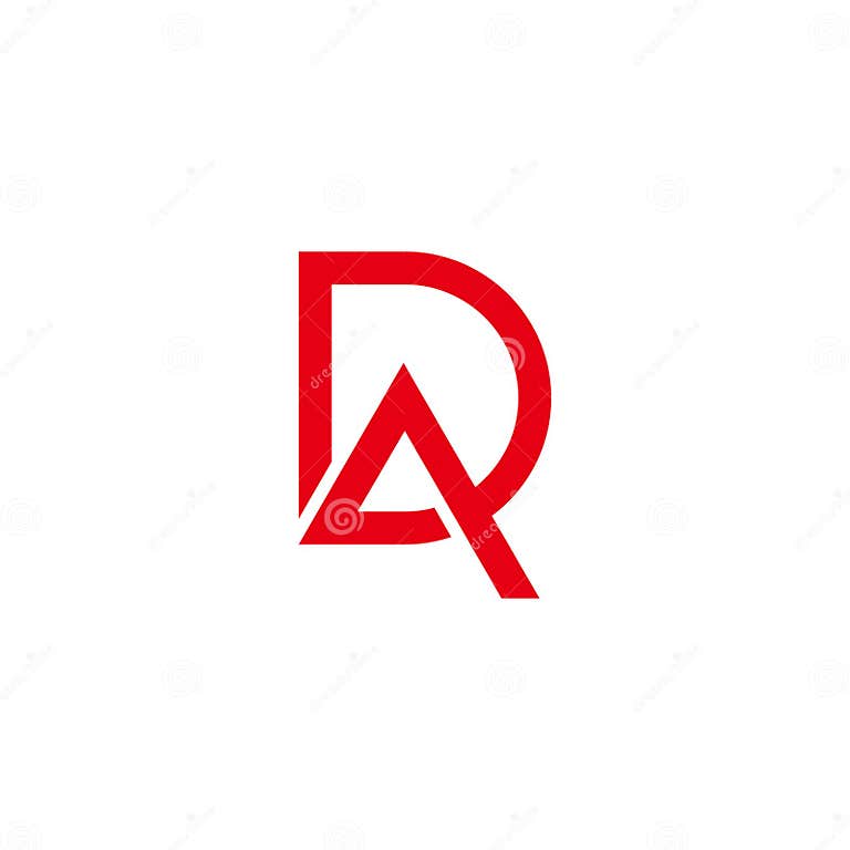 Letter Da Triangle Simple Linked Line Logo Vector Stock Vector ...