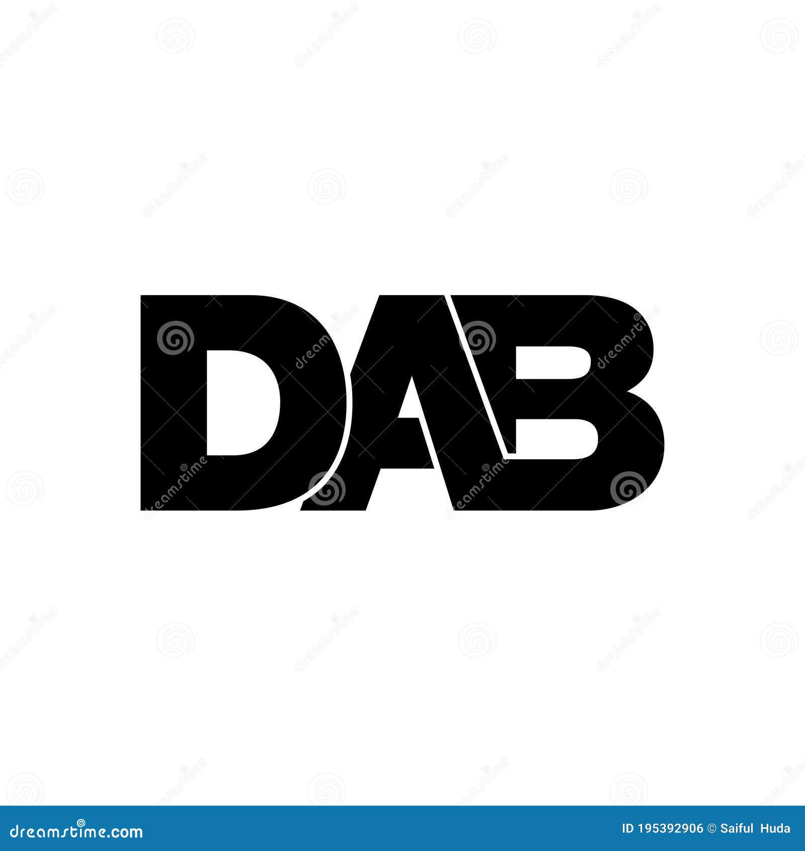 Letter DAB Simple Monogram Logo Icon Design. Stock Vector ...