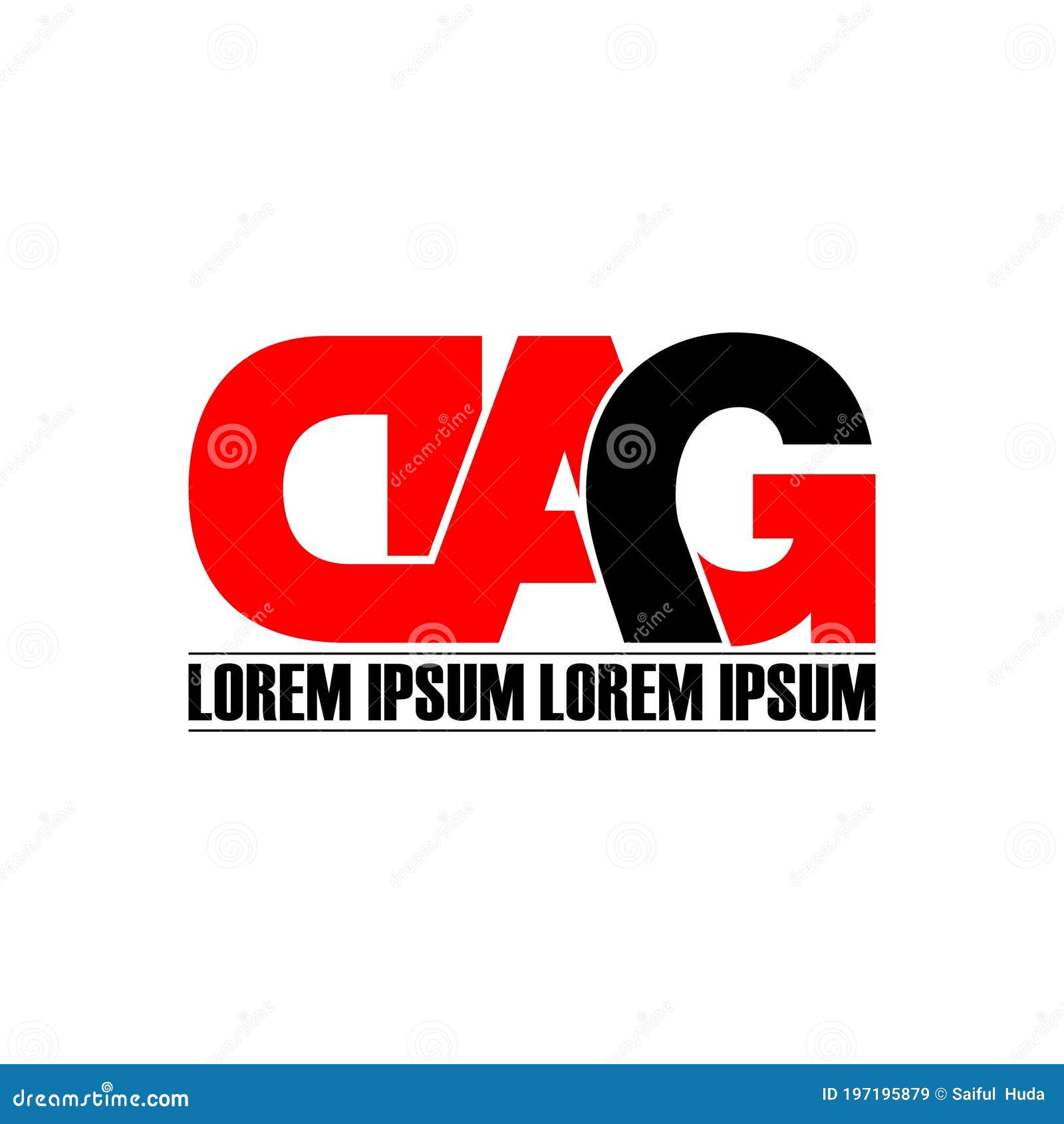 Letter DAG Simple Monogram Logo Icon Design. Stock Vector ...