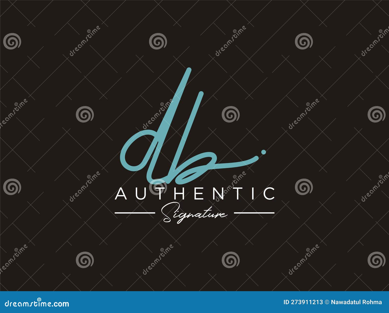 Letter DB Signature Logo Template Vector Stock Vector - Illustration of ...