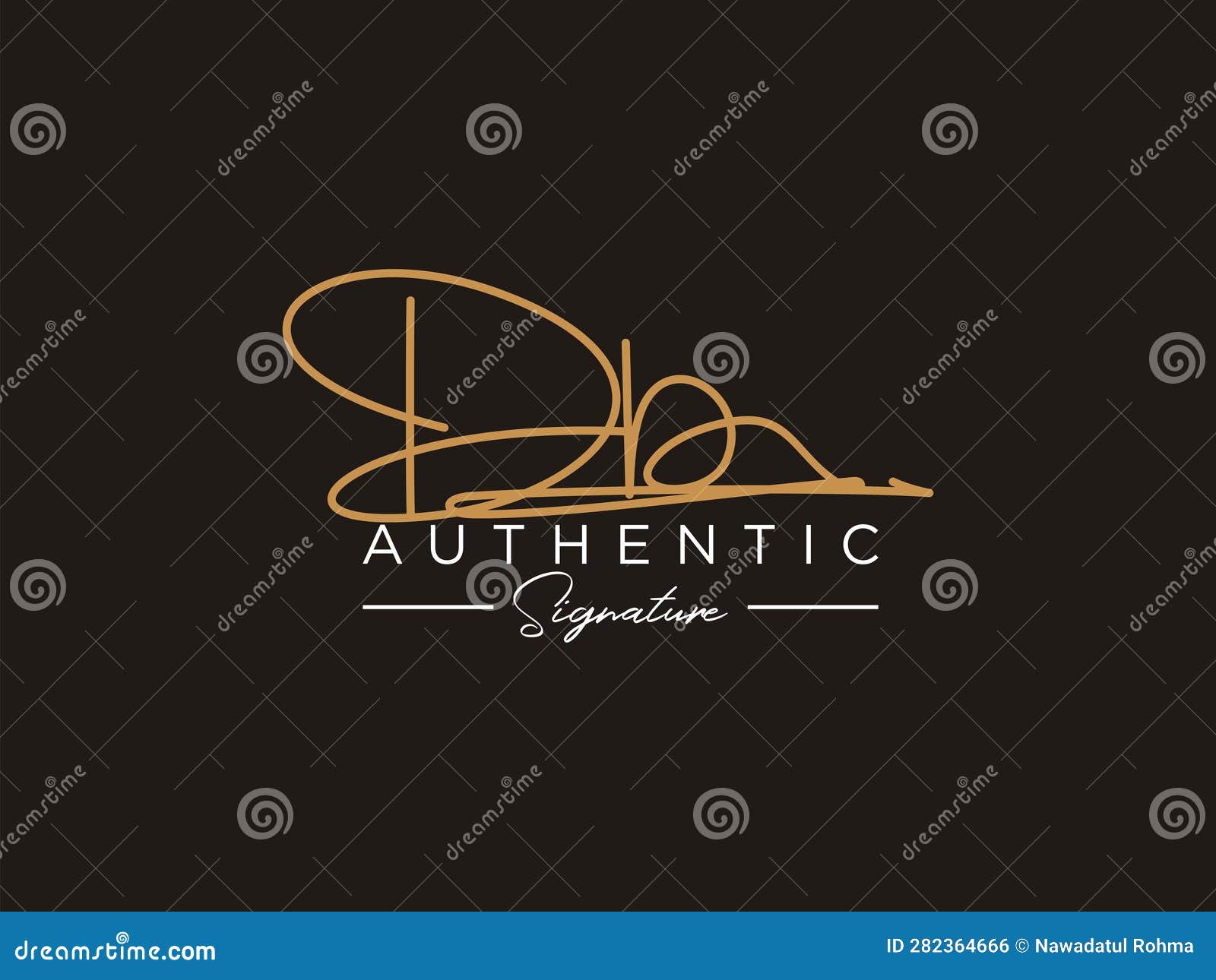 Letter DB Signature Logo Template Vector Stock Vector - Illustration of ...
