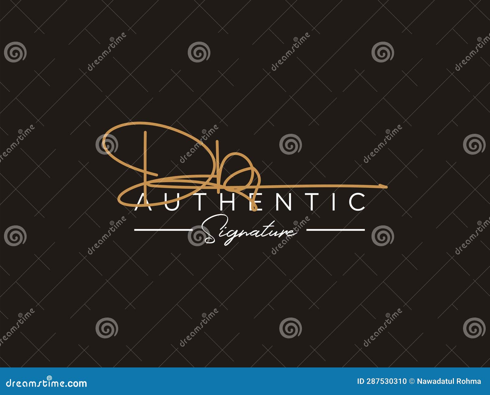 Letter DB Signature Logo Template Vector Stock Vector - Illustration of ...