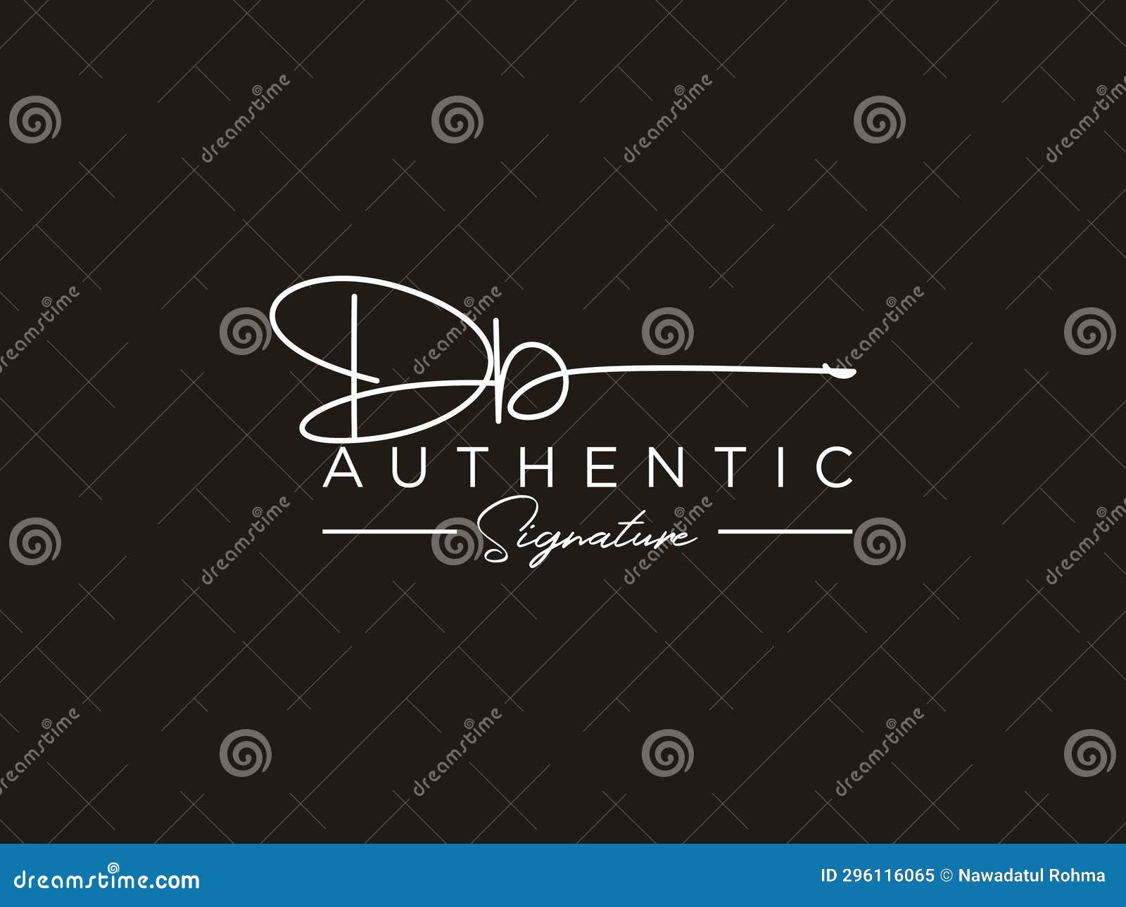 Letter DB Signature Logo Template Vector Stock Vector - Illustration of ...