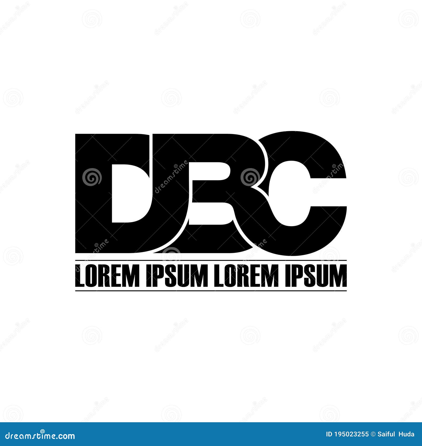 Letter DBC Simple Monogram Logo Icon Design. Stock Vector ...