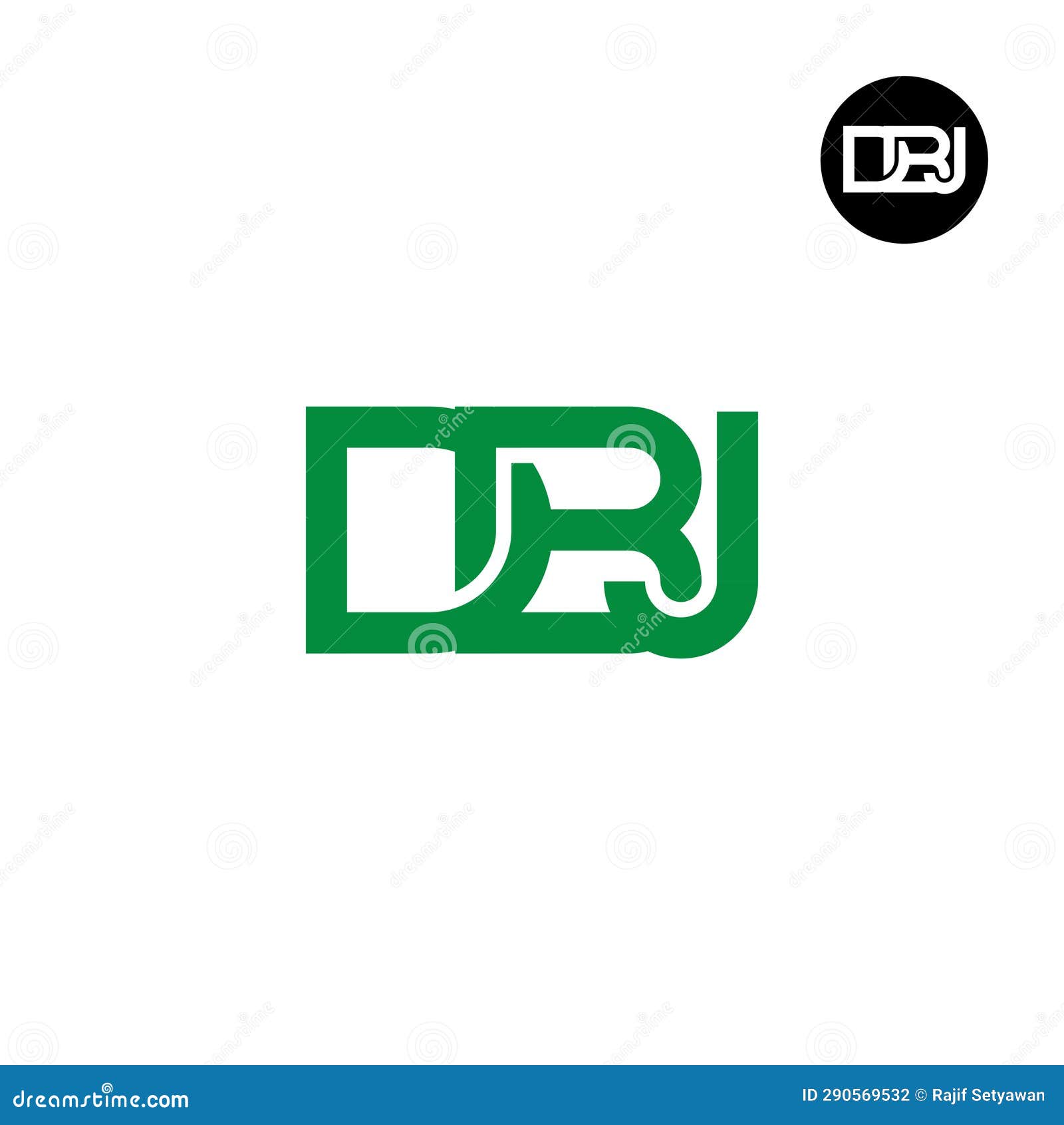 Letter DBJ Monogram Logo Design Stock Illustration - Illustration of ...