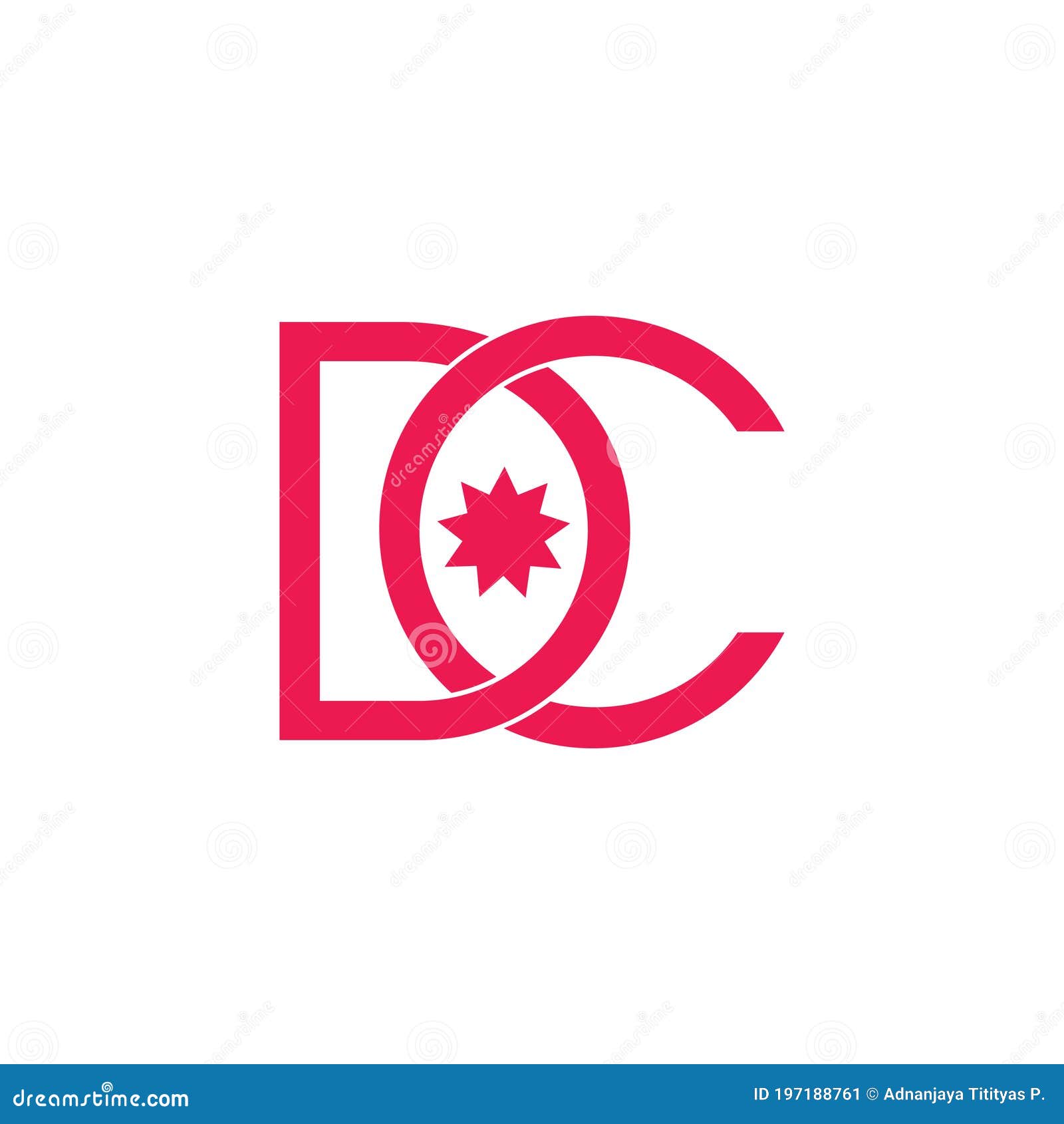 Letter Dc Linked Design Symbol Logo Vector Stock Vector - Illustration ...