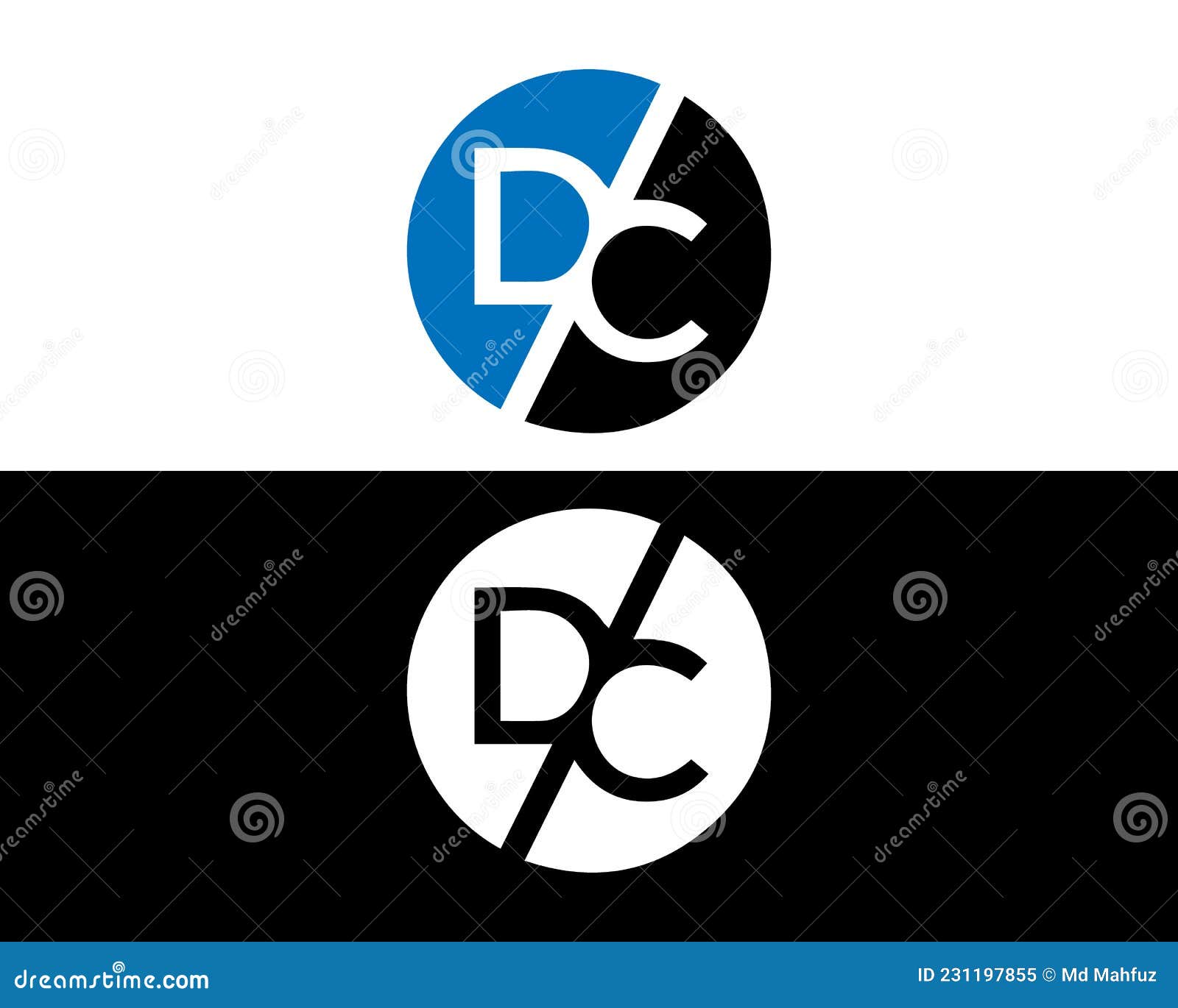 Letter DC Logo and Icon Design Stock Vector - Illustration of modern ...