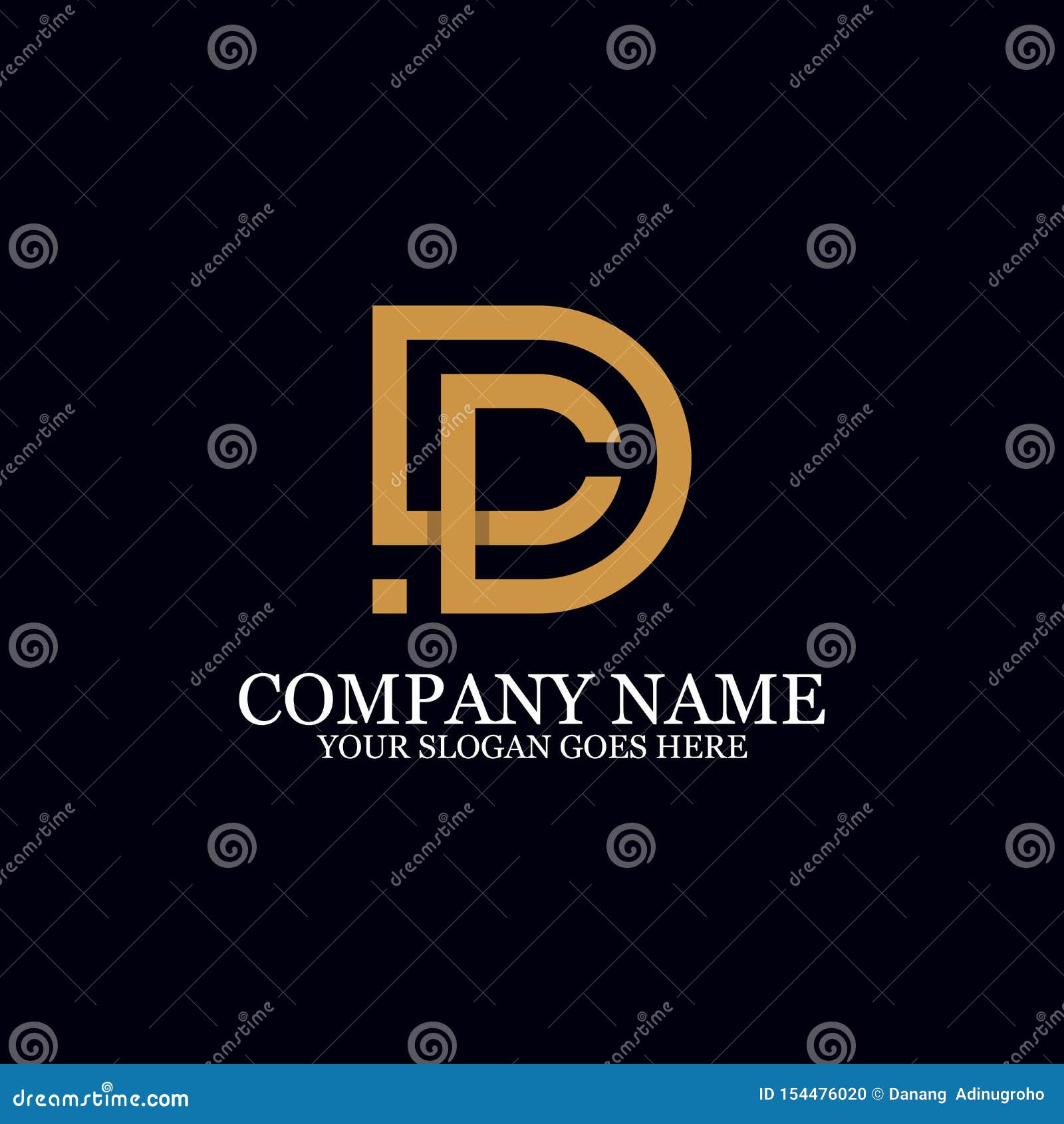 Letter DC Monogram Logo Inspiration, Great for Logo Marks Stock Vector ...