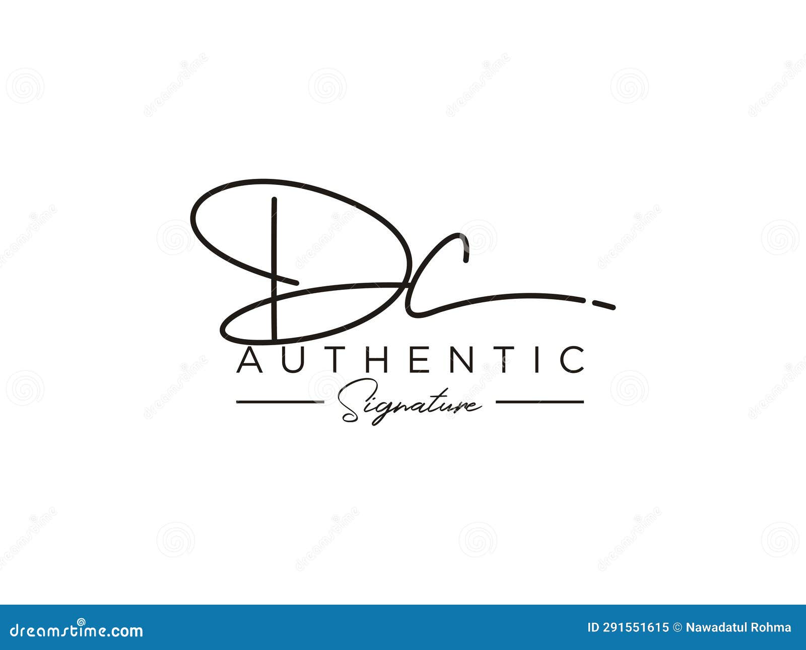 Letter DC Signature Logo Template Vector Stock Vector - Illustration of ...