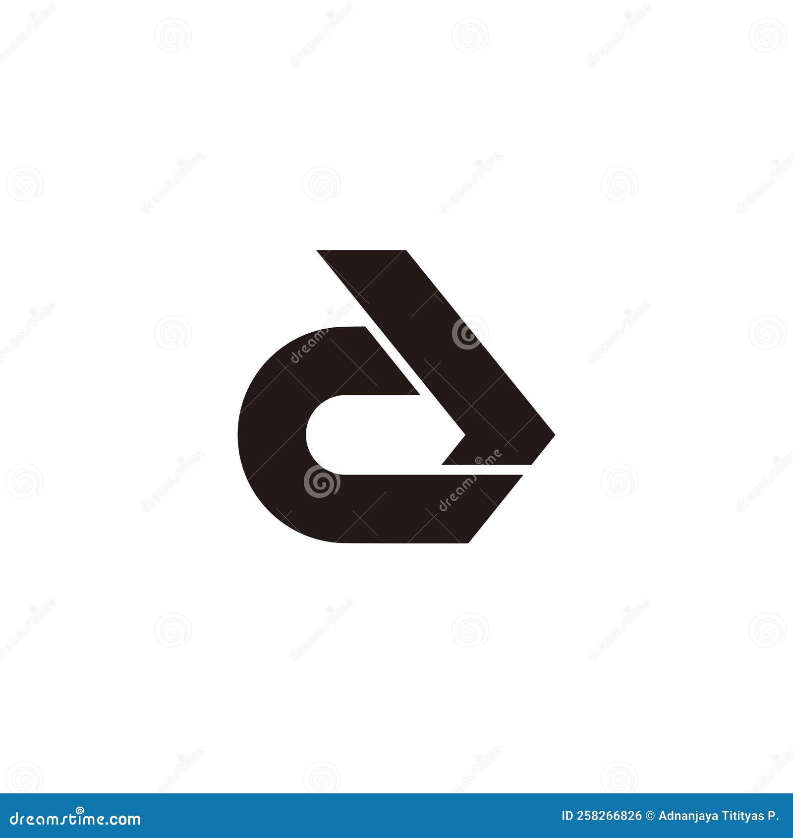 Letter Dc Simple Geometric Arrow Logo Vector Stock Vector ...