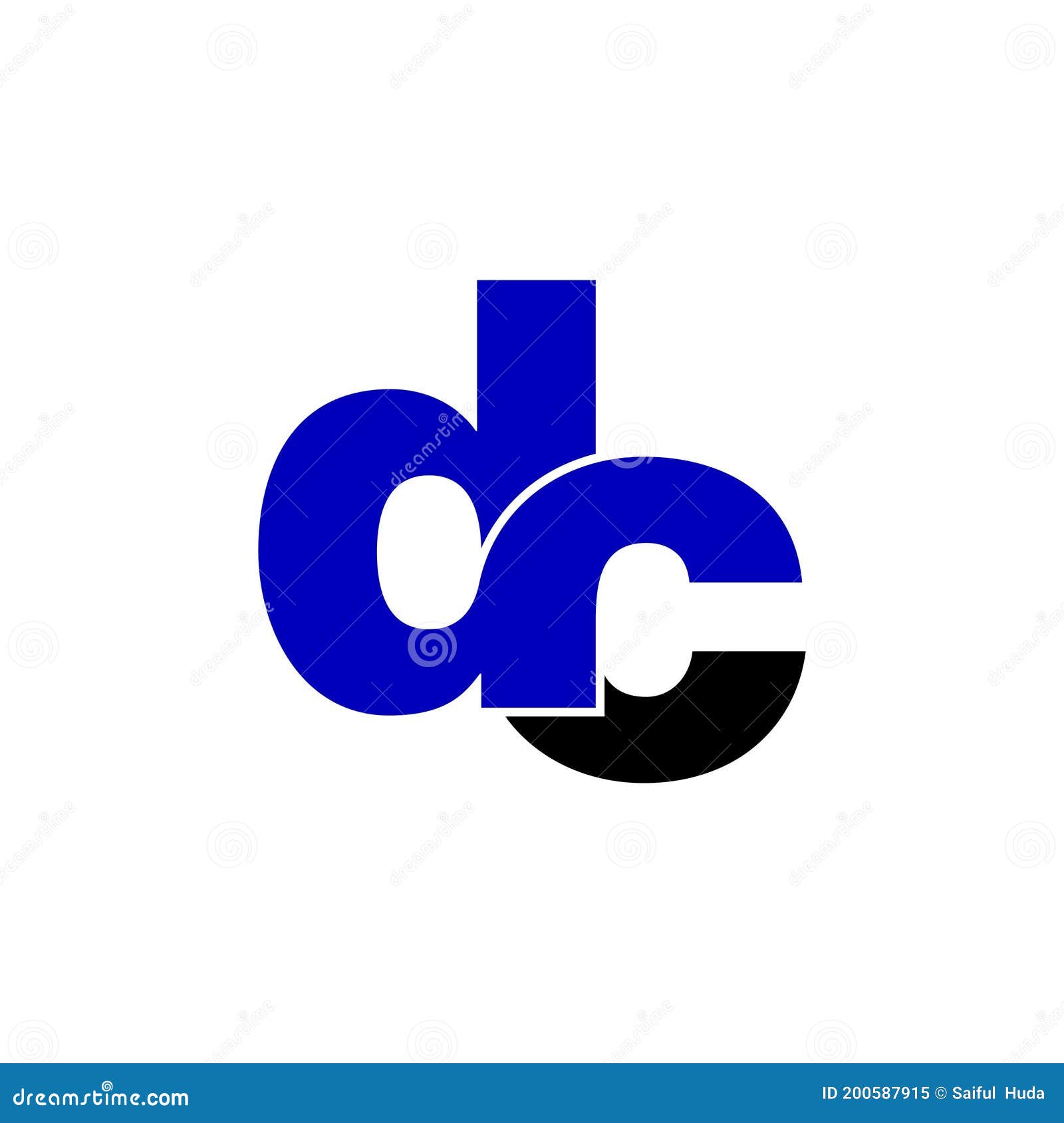 Letter DC Simple Monogram Logo Icon Design. Stock Vector - Illustration ...