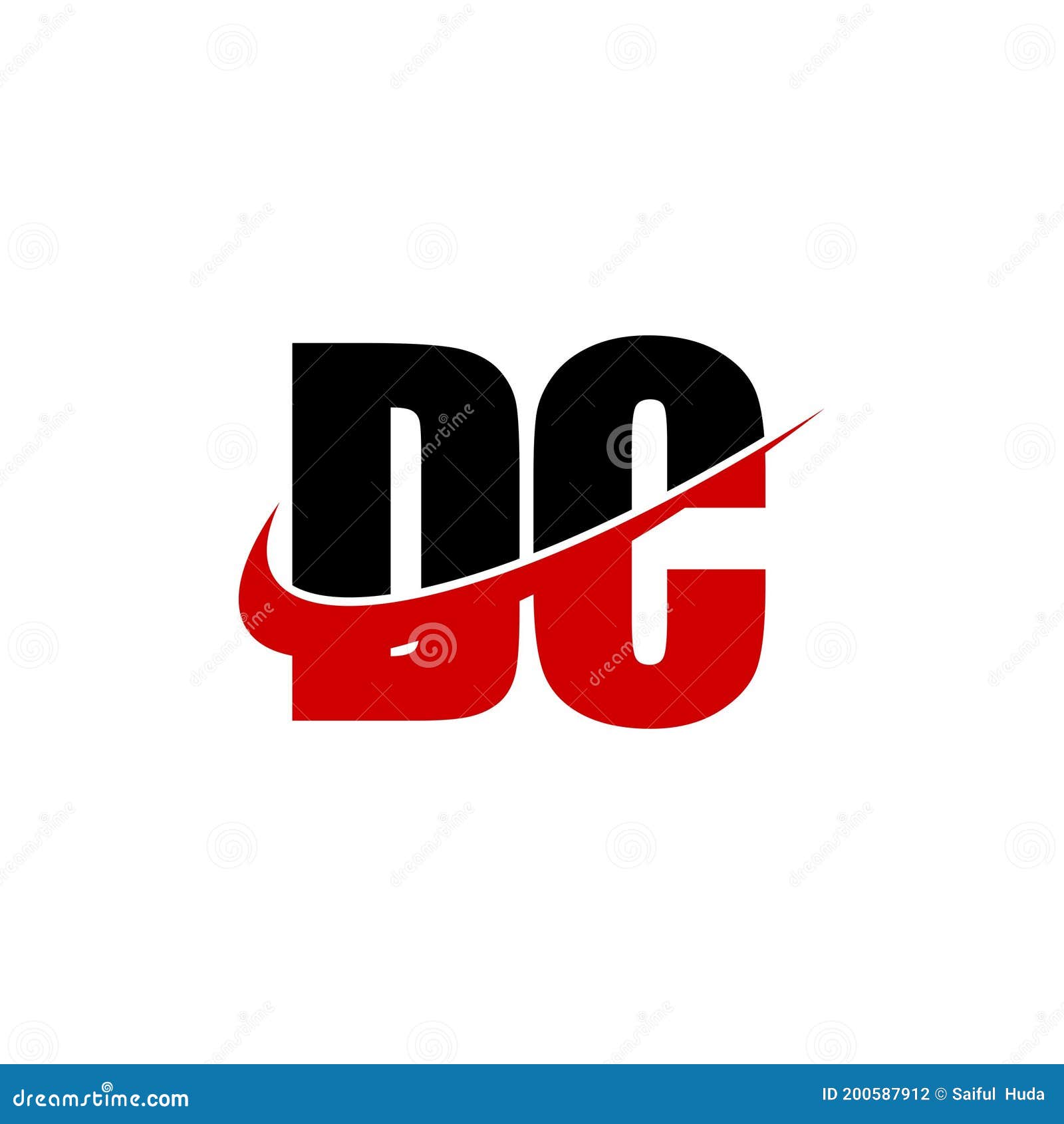 Letter DC Simple Monogram Logo Icon Design. Stock Vector - Illustration ...