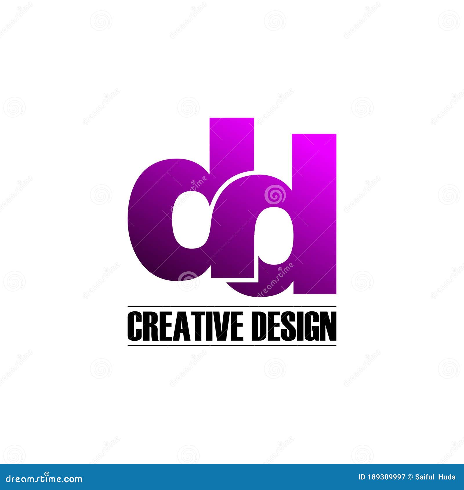Letter Dd Monogram Logo Icon Design Vector. Stock Vector - Illustration ...