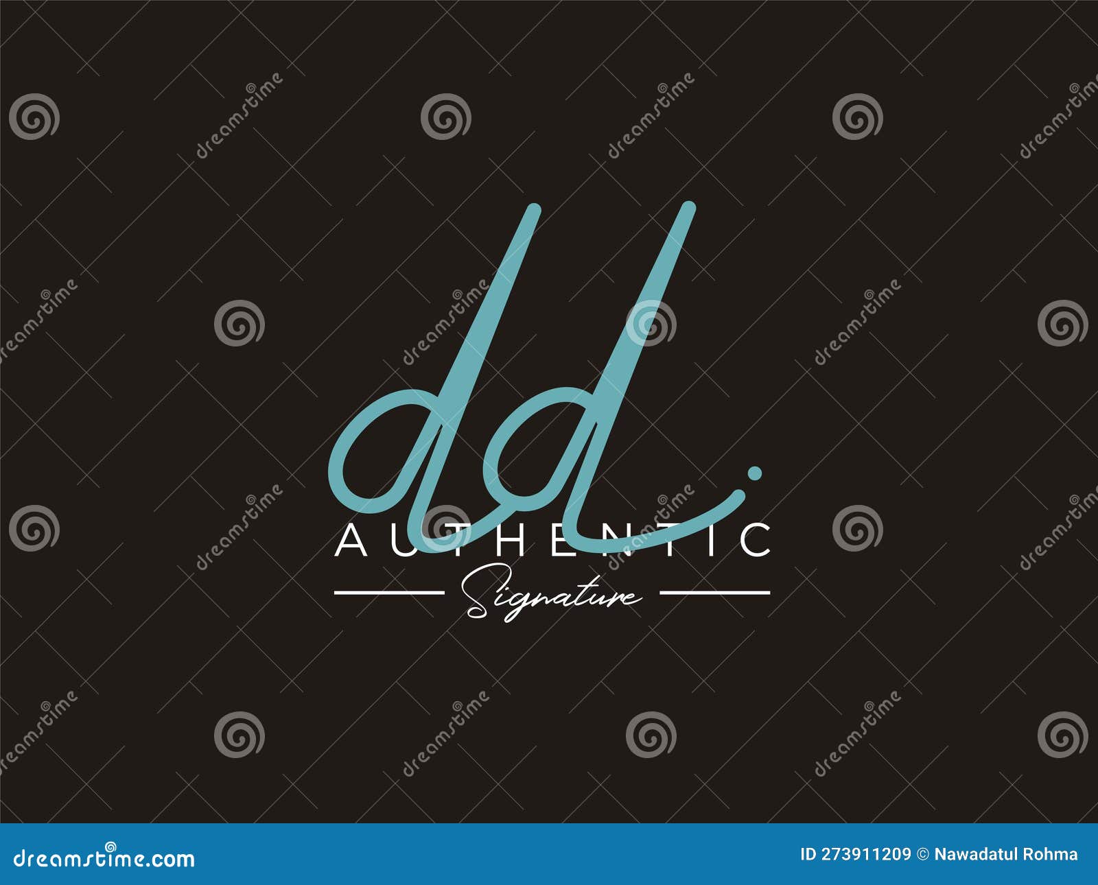Letter DD Signature Logo Template Vector Stock Vector - Illustration of ...