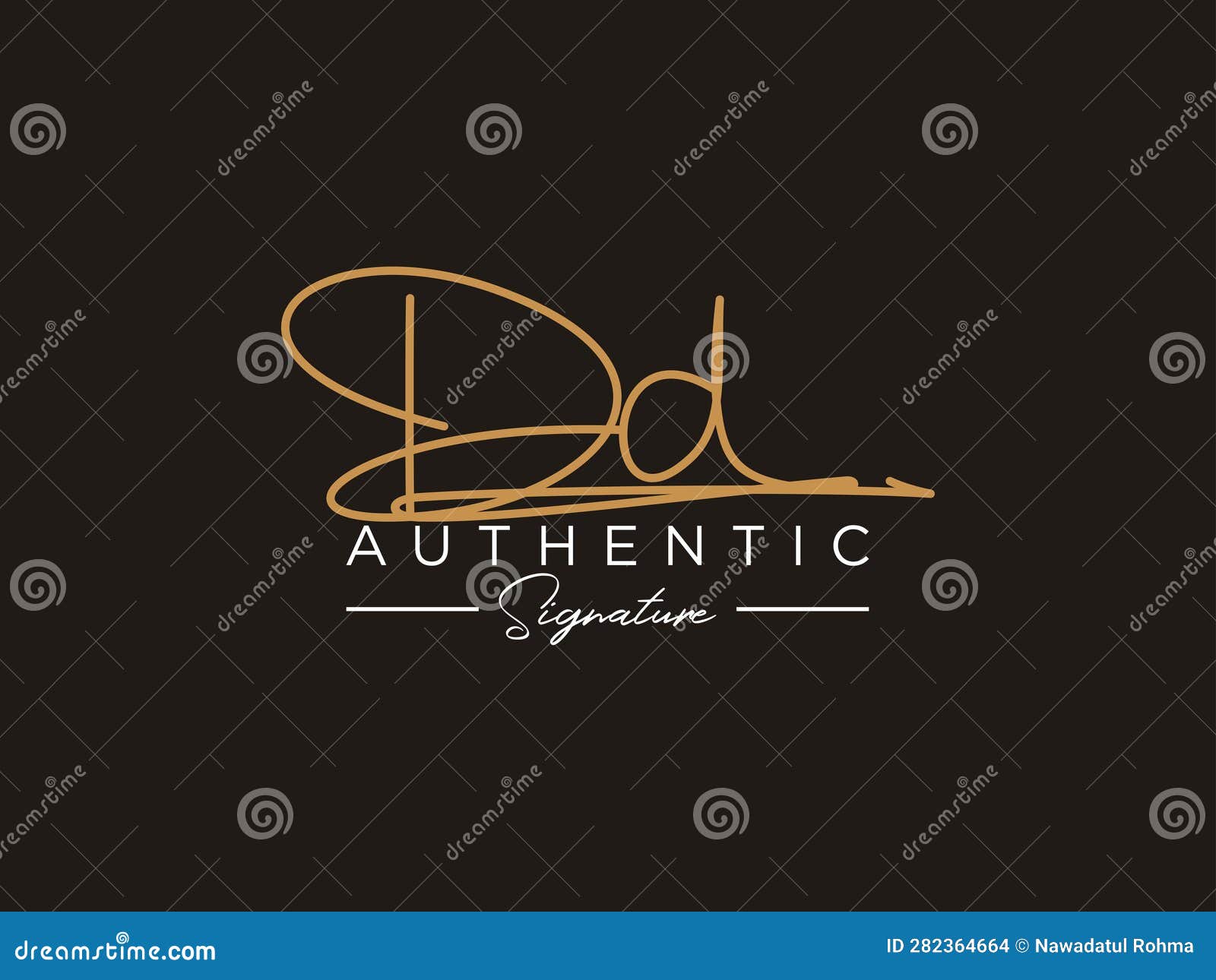Letter DD Signature Logo Template Vector Stock Vector - Illustration of ...