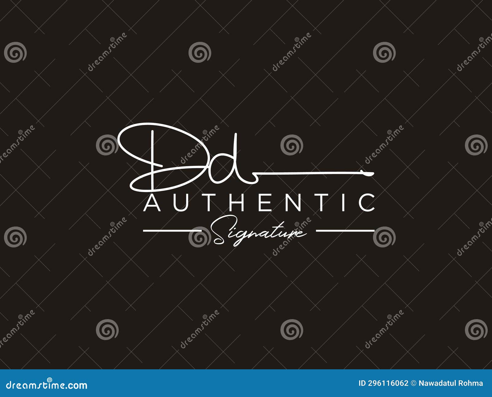 Letter DD Signature Logo Template Vector Stock Vector - Illustration of ...