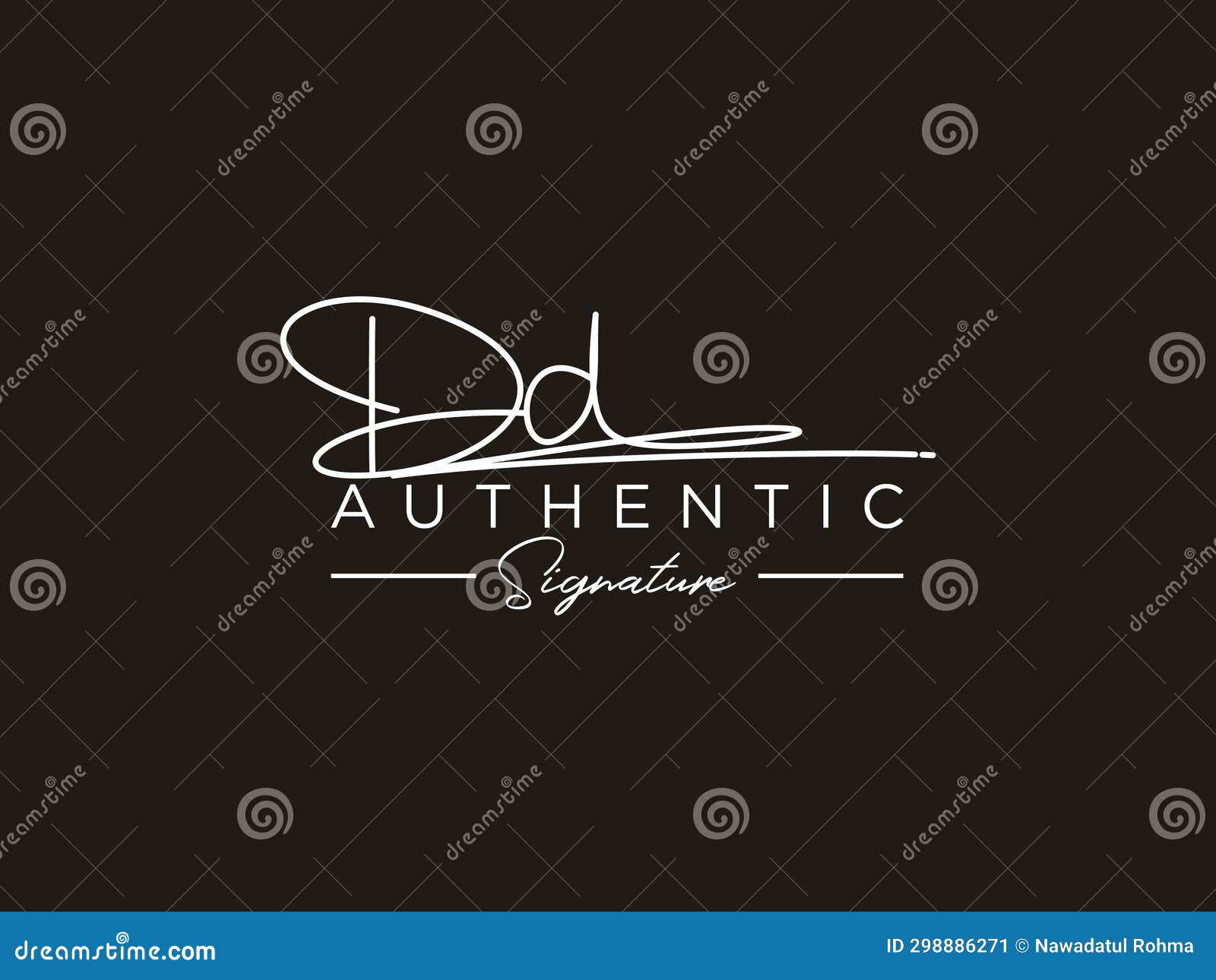 Letter DD Signature Logo Template Vector Stock Vector - Illustration of ...