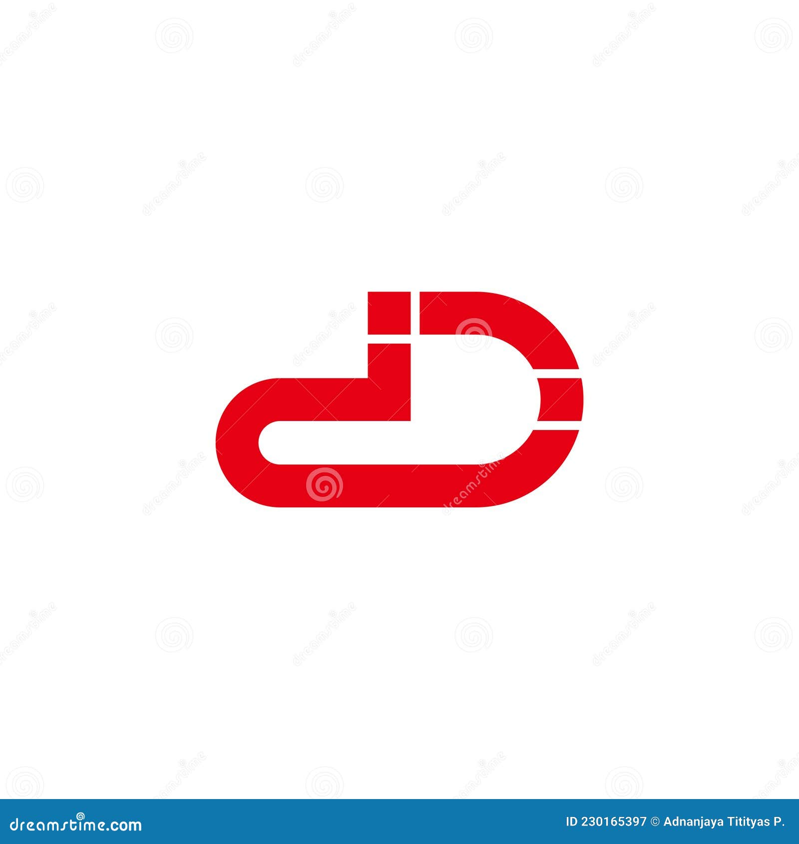 Letter Dd Simple Geometric Linear Simple Logo Vector Stock Vector ...