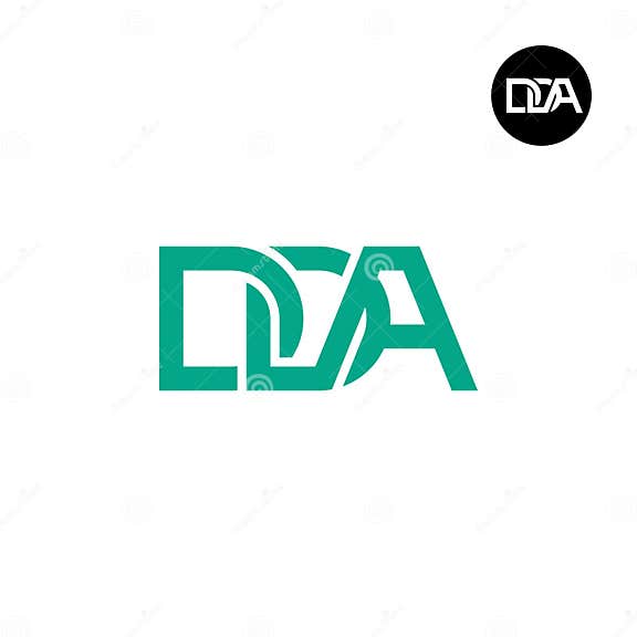 Letter DDA Monogram Logo Design Stock Illustration - Illustration of ...