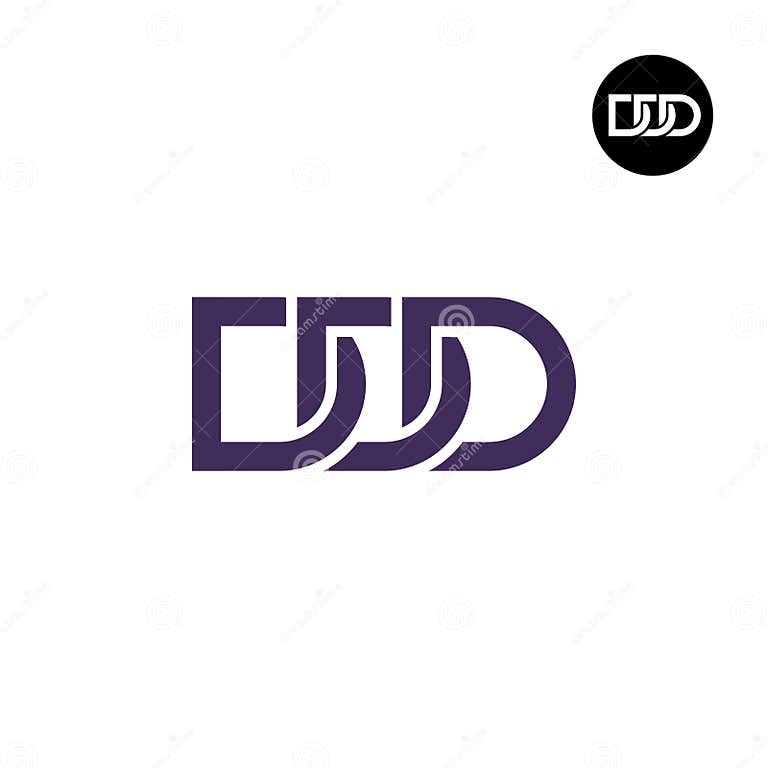 Letter DDD Monogram Logo Design Stock Illustration - Illustration of ...