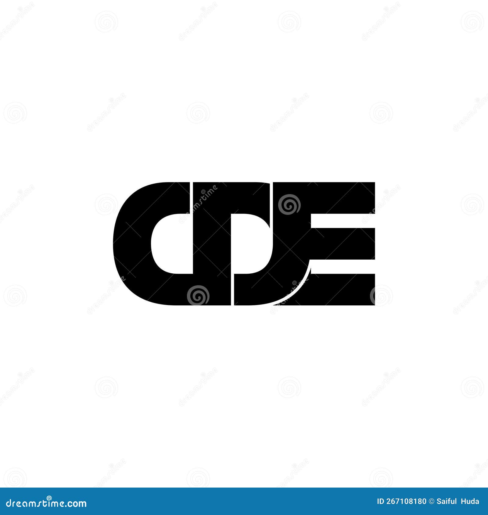 Letter DDE Simple Monogram Logo Icon Design. Stock Vector ...
