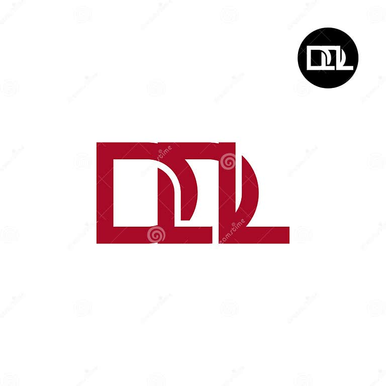 Letter DDL Monogram Logo Design Stock Illustration - Illustration of ...
