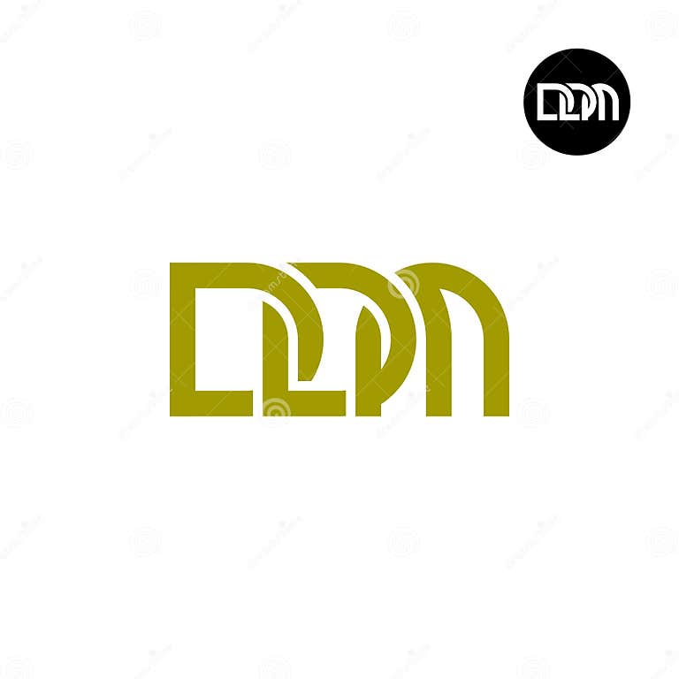 Letter DDM Monogram Logo Design Stock Vector - Illustration of simple ...