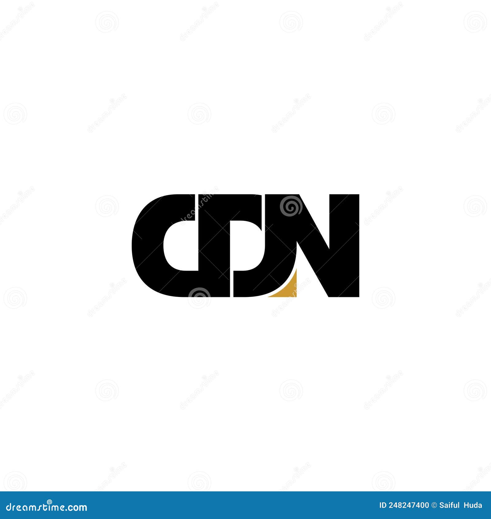 Letter DDN Simple Monogram Logo Icon Design. Stock Vector ...