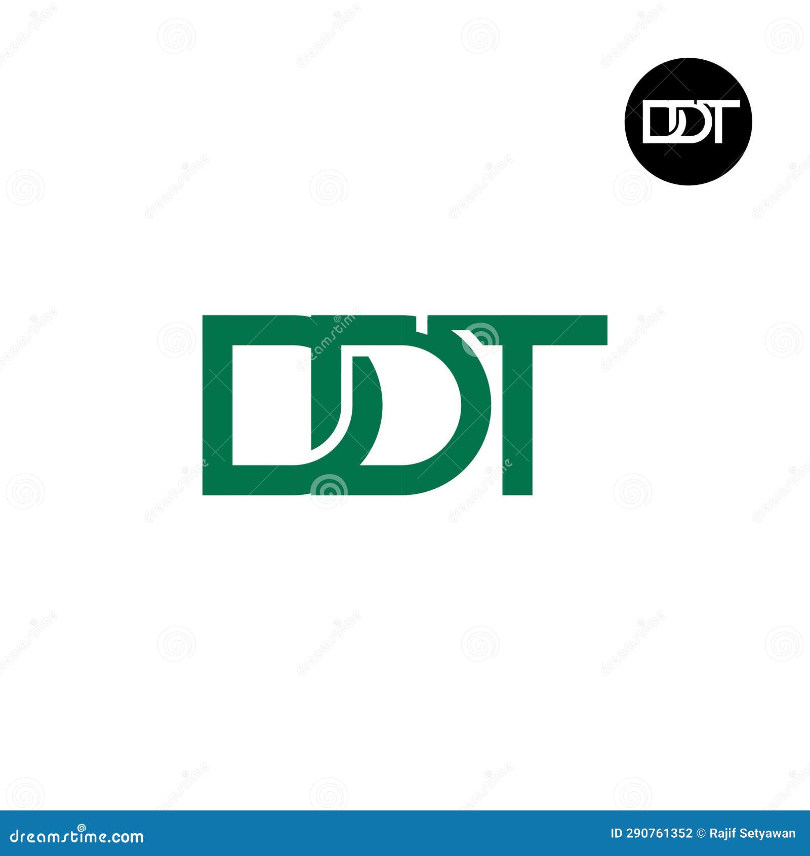 Letter DDT Monogram Logo Design Vector Illustration | CartoonDealer.com ...