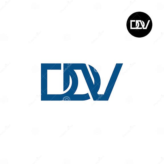 Letter DDV Monogram Logo Design Stock Illustration - Illustration of ...