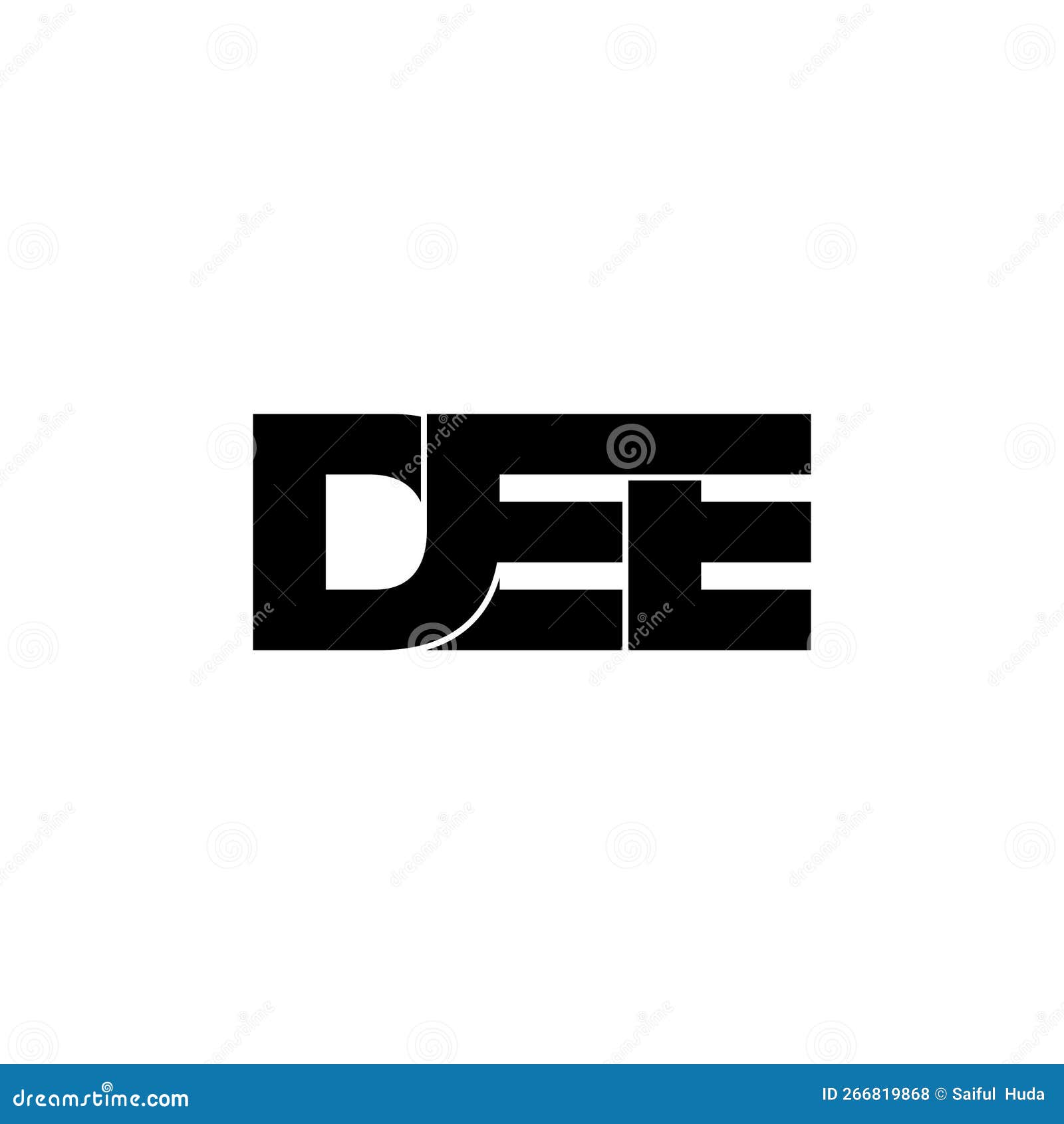 Letter DEE Simple Monogram Logo Icon Design. Stock Vector ...