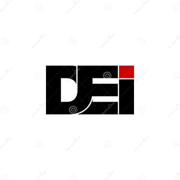 Letter DEI Simple Monogram Logo Icon Design. Stock Vector ...