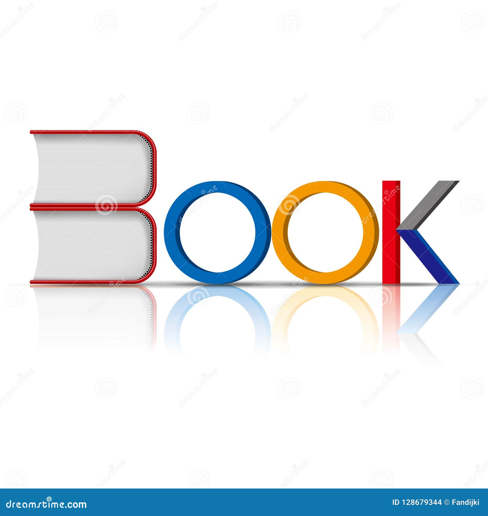 The Letter Design of the Book. Stock Vector - Illustration of graphic ...