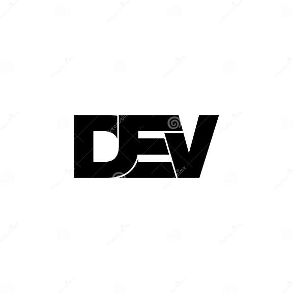 Letter DEV Simple Monogram Logo Icon Design. Stock Vector ...