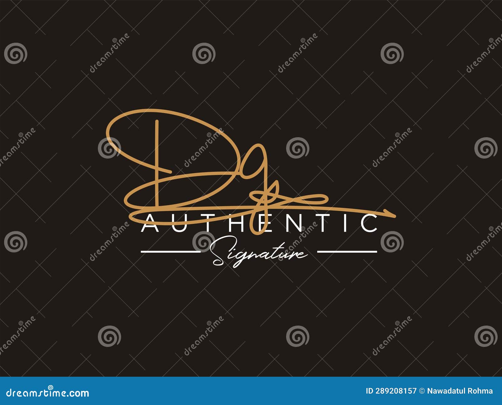 Letter DG Signature Logo Template Vector Stock Vector - Illustration of ...