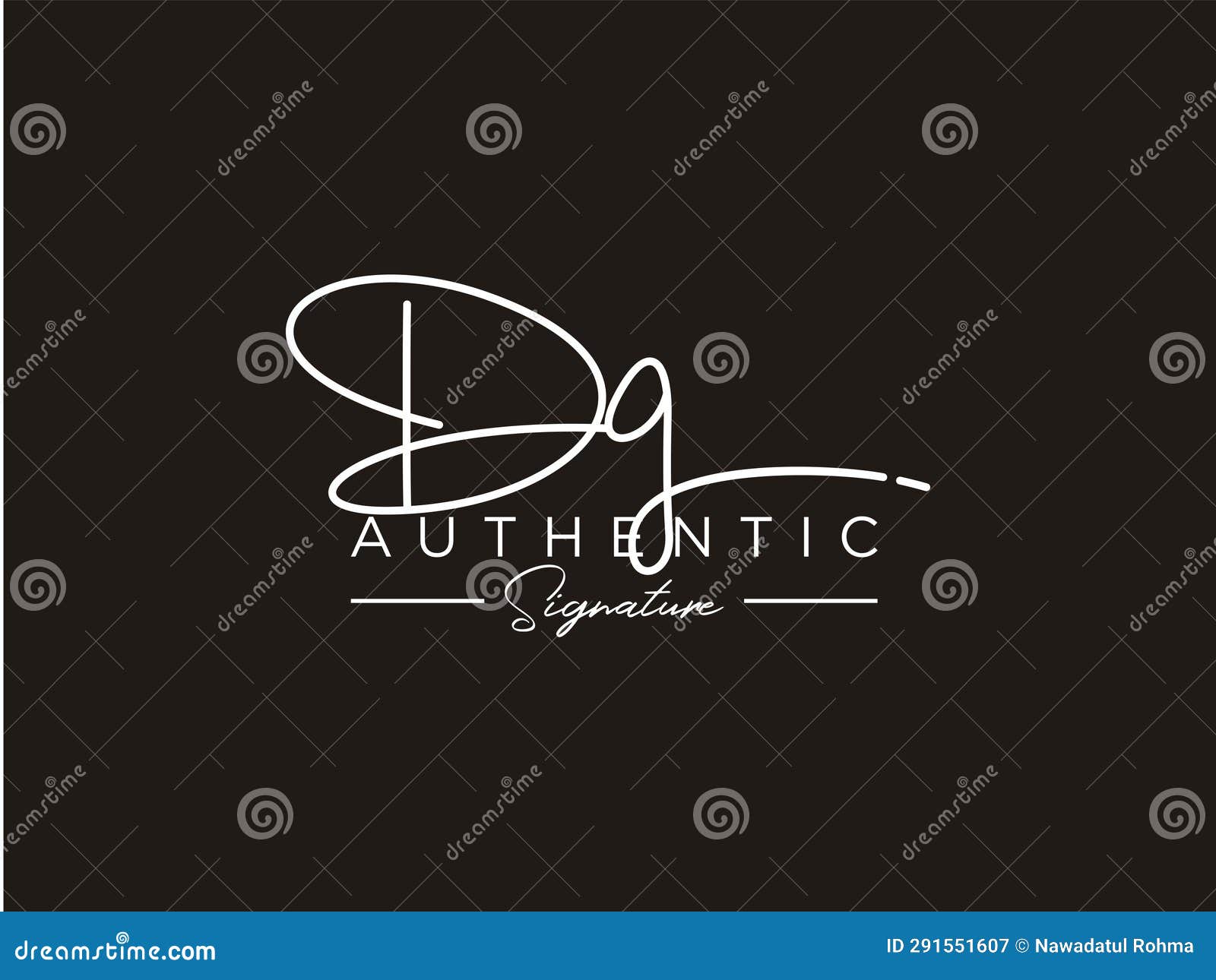 Letter DG Signature Logo Template Vector Stock Vector - Illustration of ...