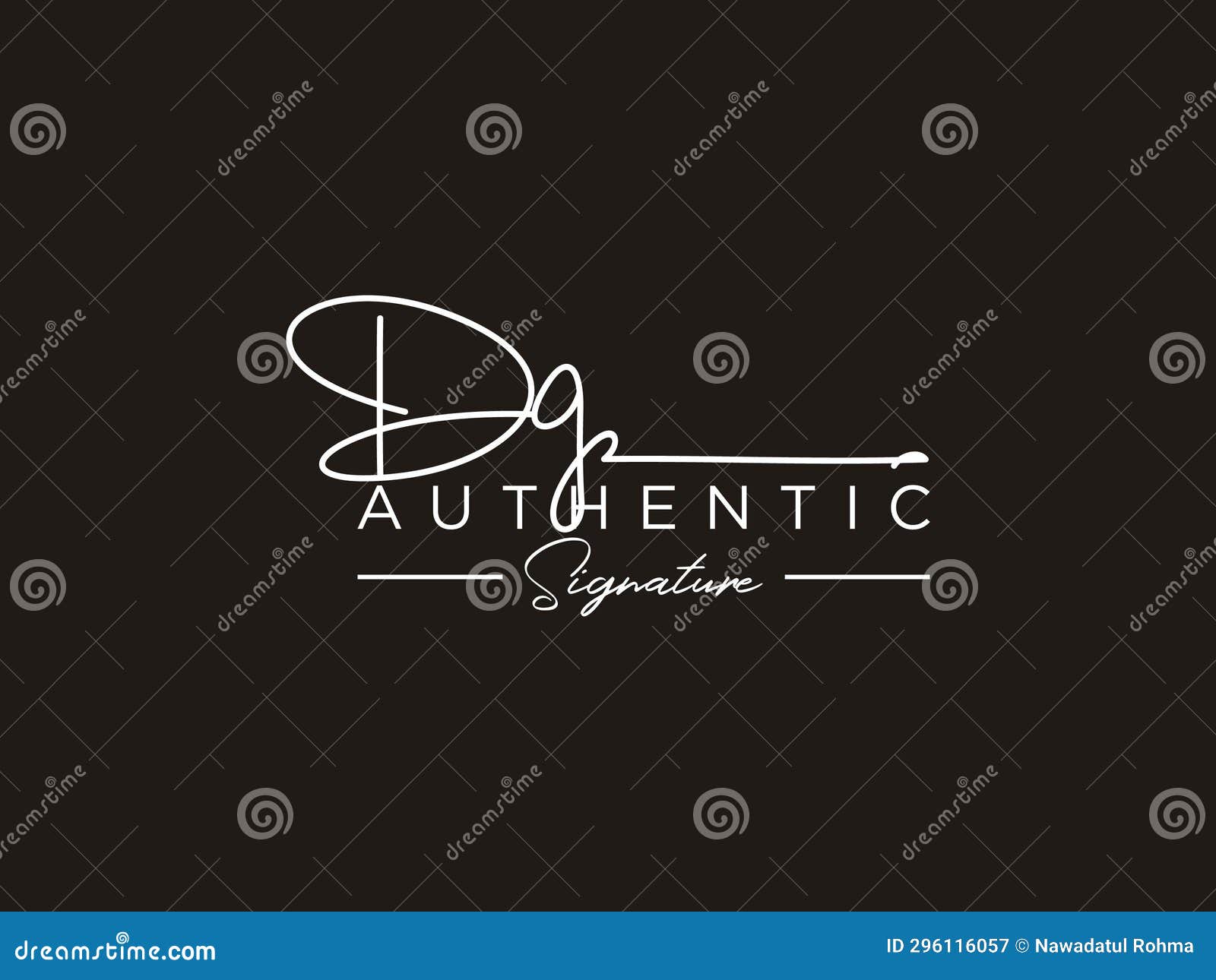 Letter DG Signature Logo Template Vector Stock Vector - Illustration of ...