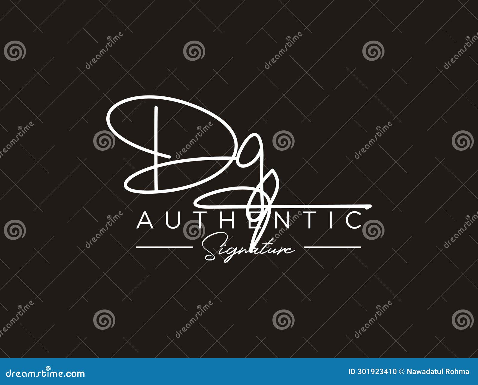 Letter DG Signature Logo Template Vector Stock Vector - Illustration of ...