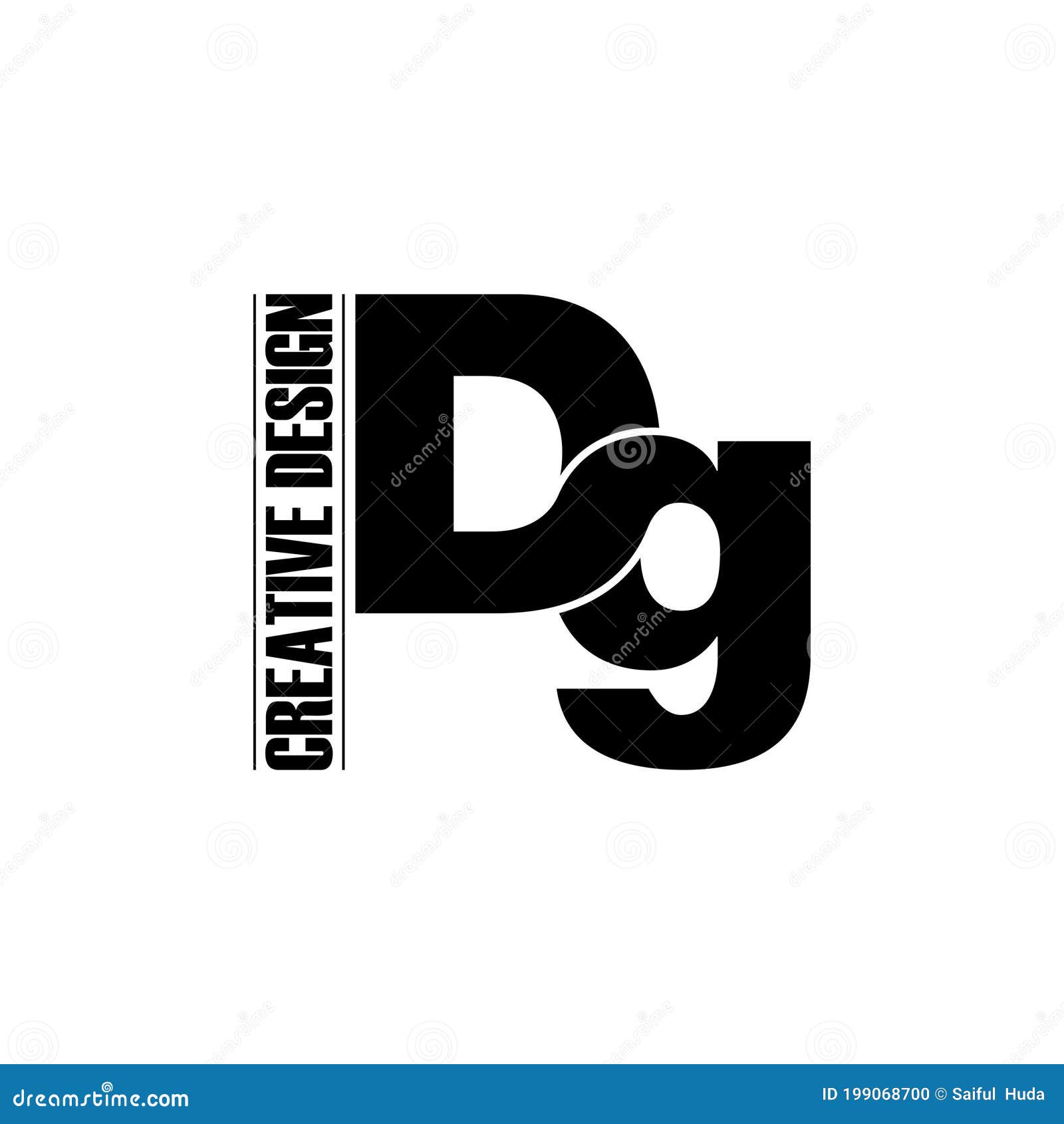 Letter DG Simple Monogram Logo Icon Design. Stock Vector - Illustration ...