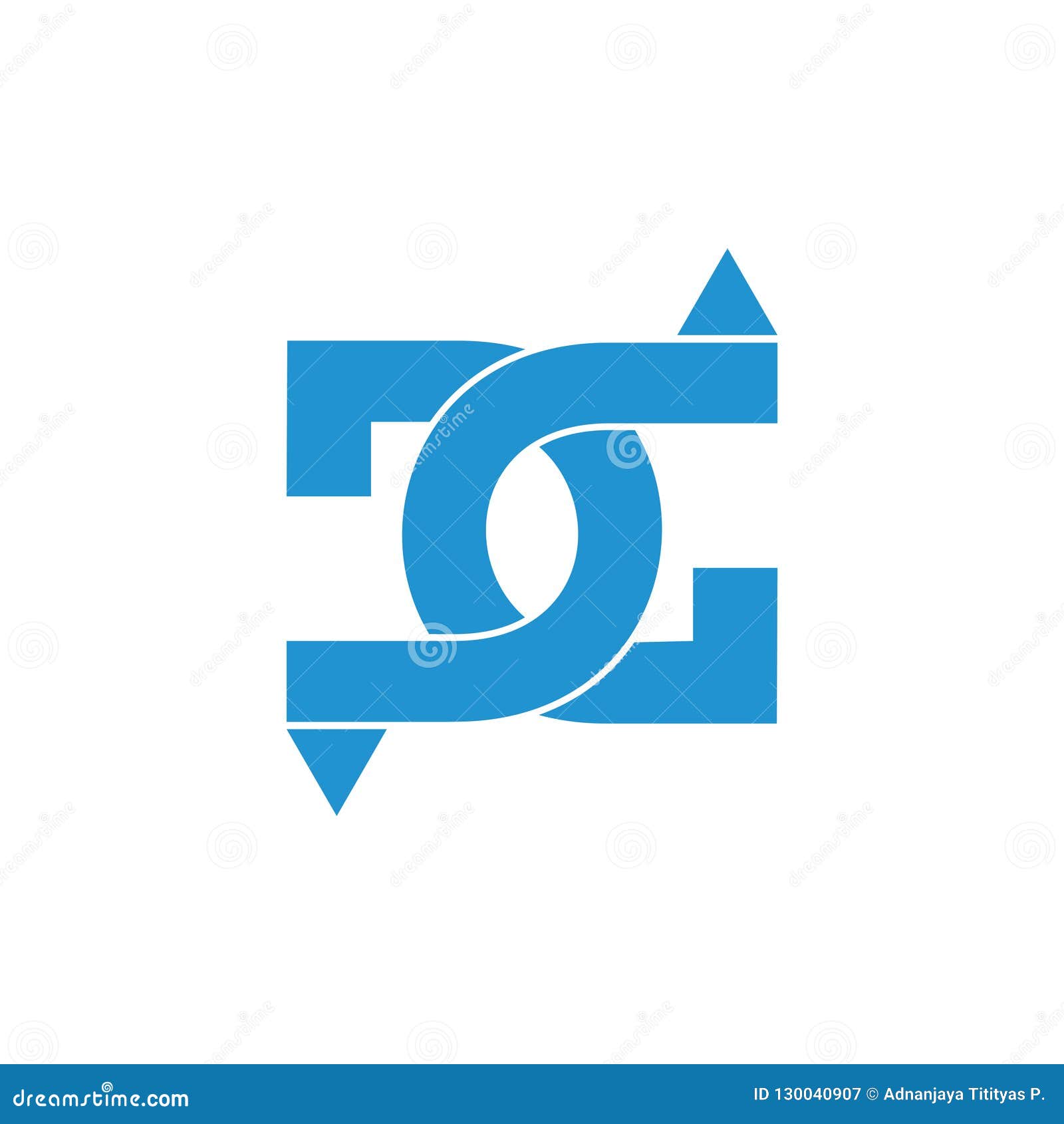 Letter Dg Triangle Arrow Logo Vector Stock Vector - Illustration of ...