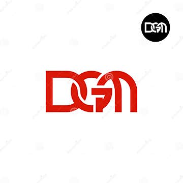 Letter DGM Monogram Logo Design Stock Illustration - Illustration of ...
