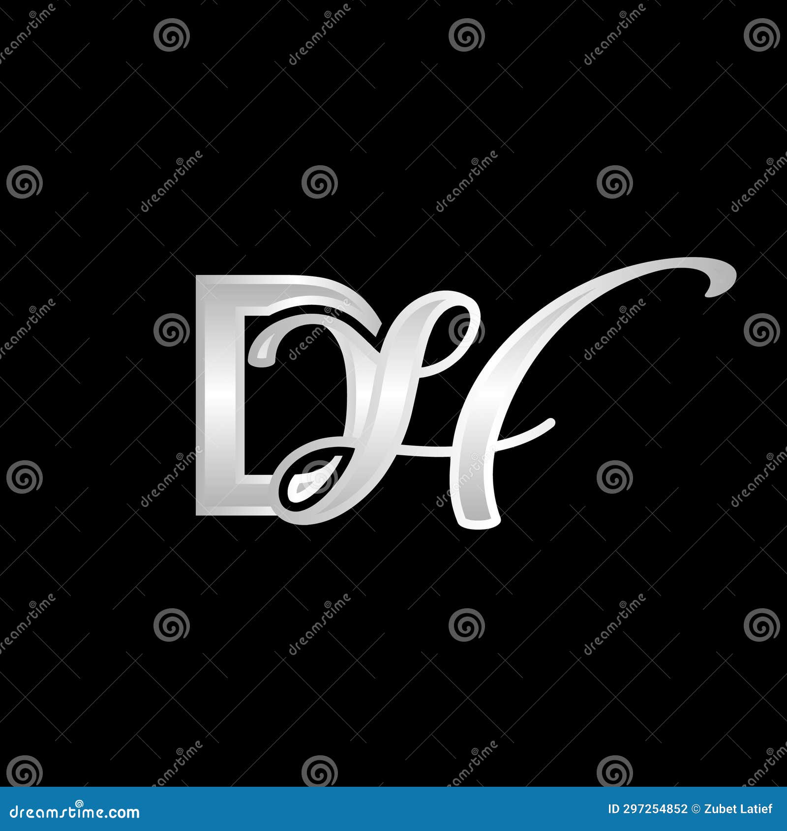 Letter DH Luxury Modern Monogram Logo Vector Design, Logo Initial ...