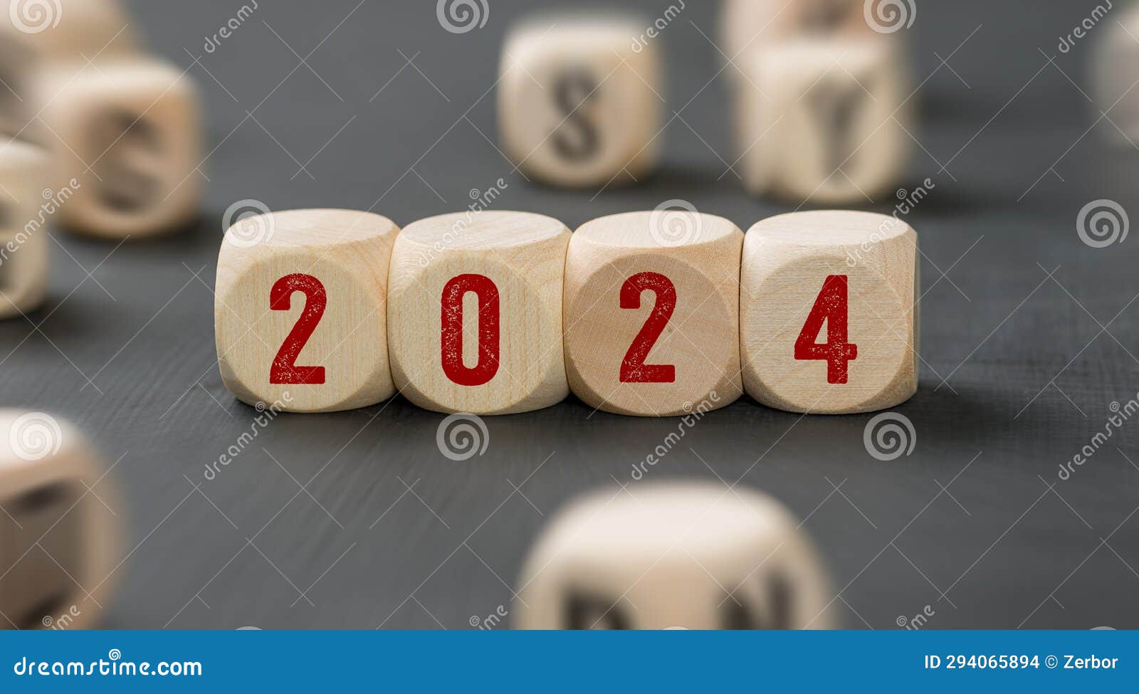 The number 2024 stock photo. Image of decide, cubes - 294065894