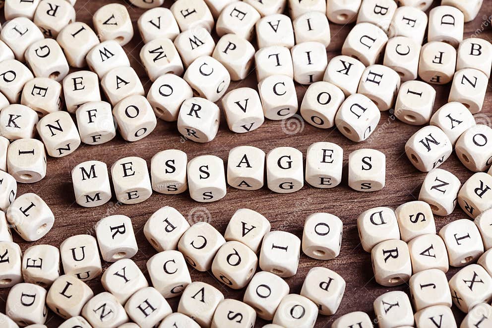 Letter Dices Word - Messages Stock Image - Image of macro, word: 38185365