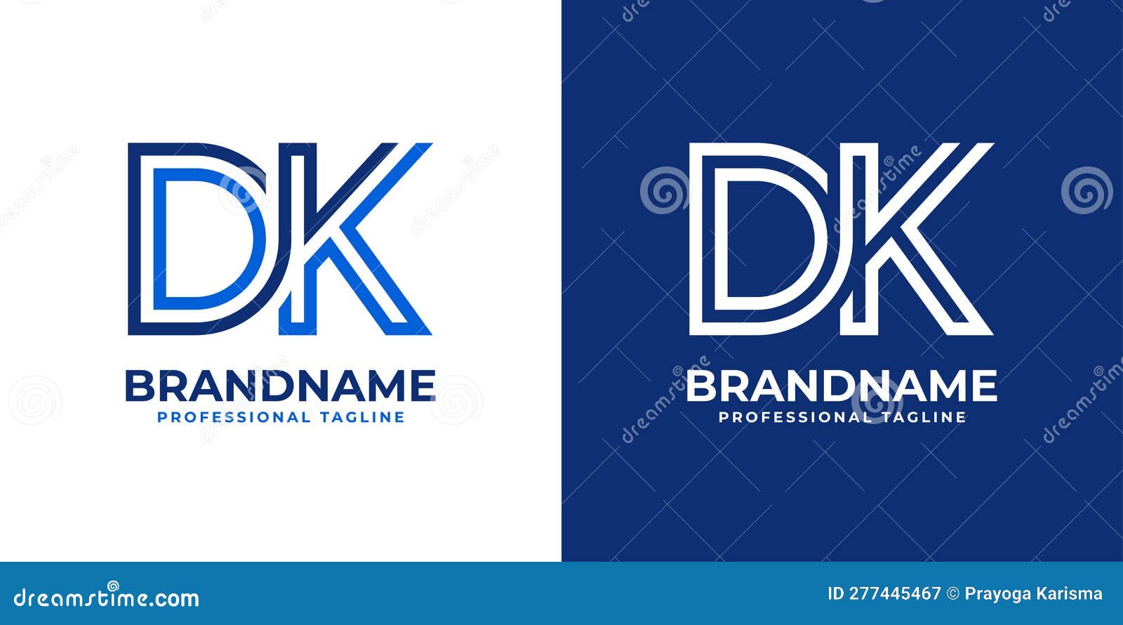 Letter DK Line Monogram Logo, Suitable for Any Business with DK or KD ...