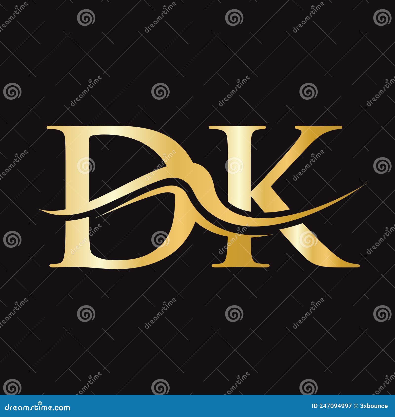 Letter DK Logo Design. Initial DK Logotype Template for Business and ...